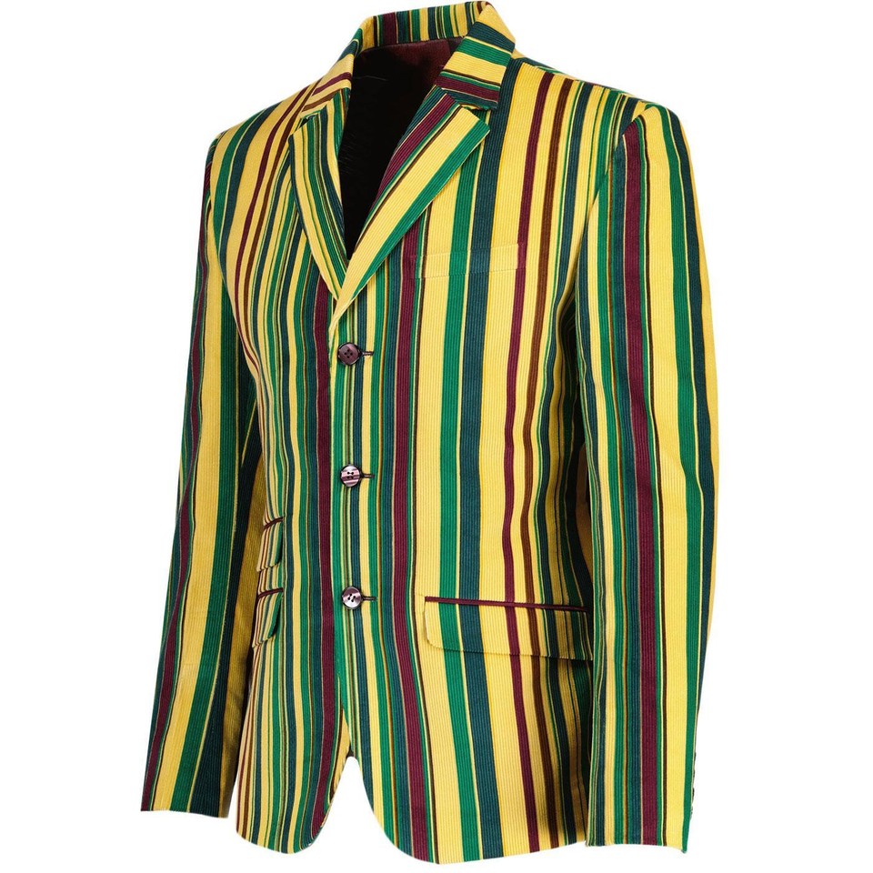 NEW MENS MADCAP STRIPED CORD BOATING BLAZER Mod 60s 1960s JACKET ...