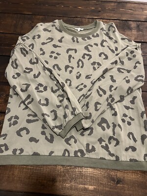 Easel Women’s Sweatshirt Animal Print Sweatshirt Size Large | eBay