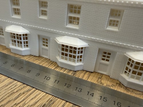 OO / HO Gauge row of 3 Victorian terraced houses 1:76 Scale for Model ...