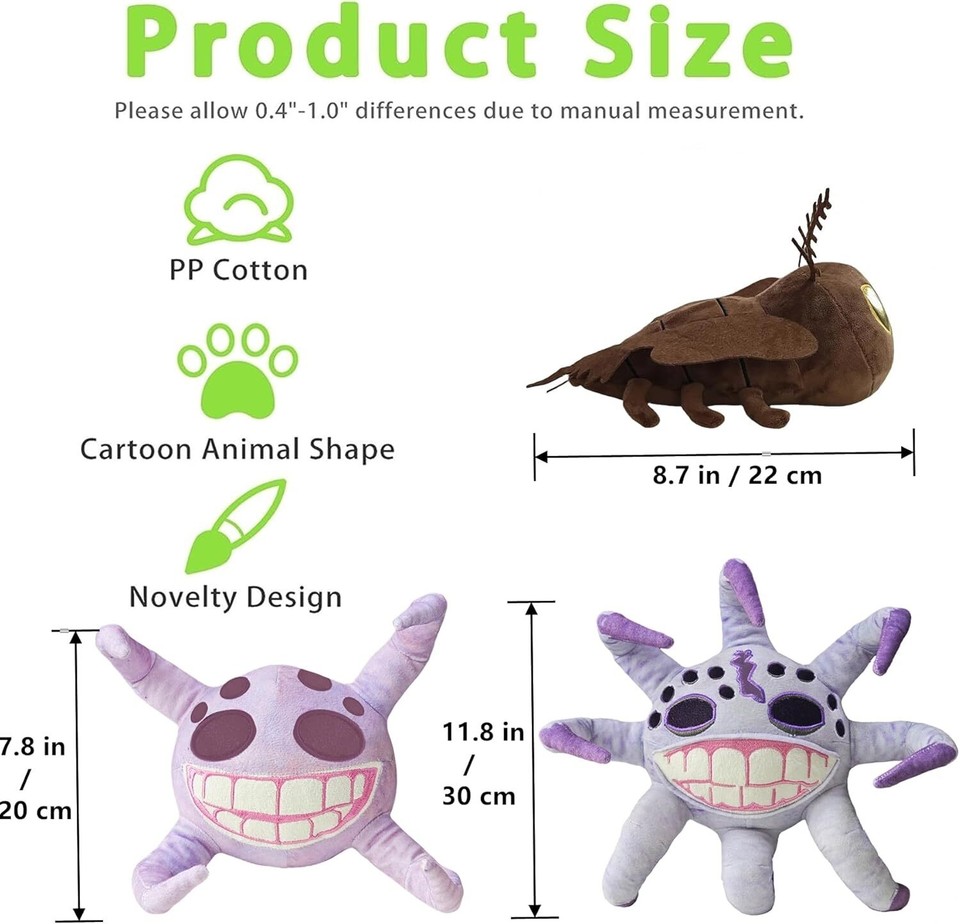 Doors Floor 2 Horror Plush Toys, Soft Cute Grumble Stuffed Animal Dolls ...