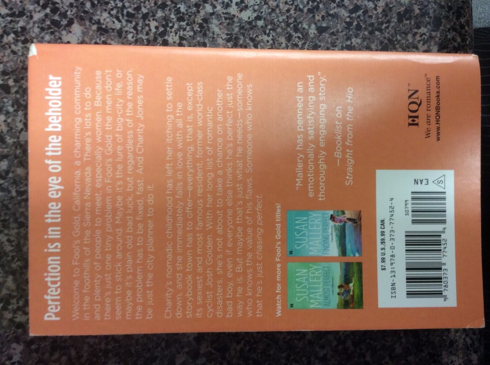 Chasing perfect –Susan mallery – Paperback– Condition Good- 0373774524 ...