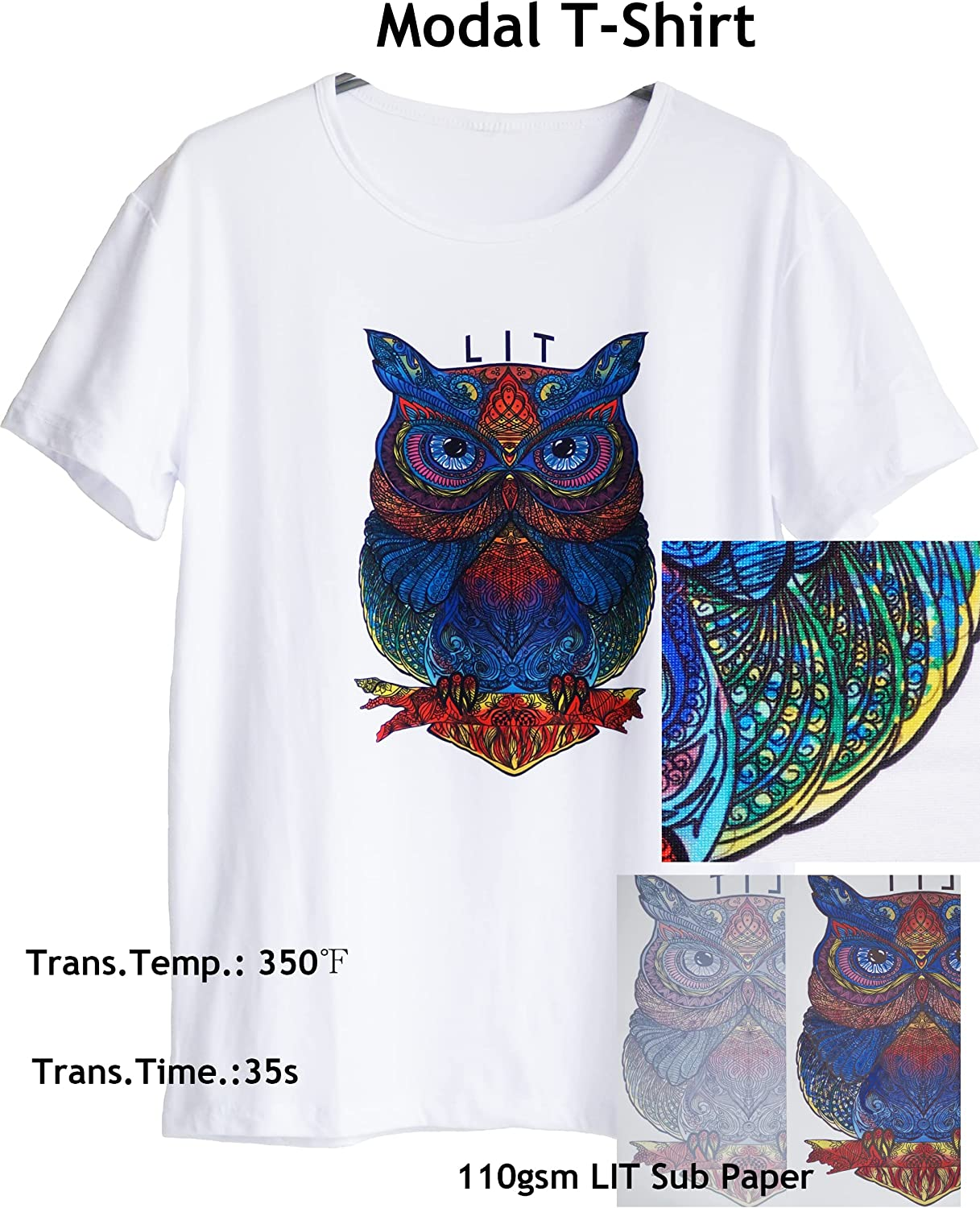 LIT Sublimation Paper A3 420X297 Mm, 100 Sheets 110Gsm Heat Press ...