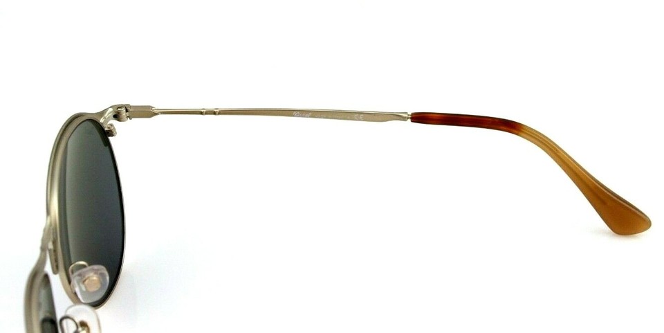 RARE Genuine PERSOL Blue Glass Lens Metal Aviator Sunglasses PO 7649-S ...