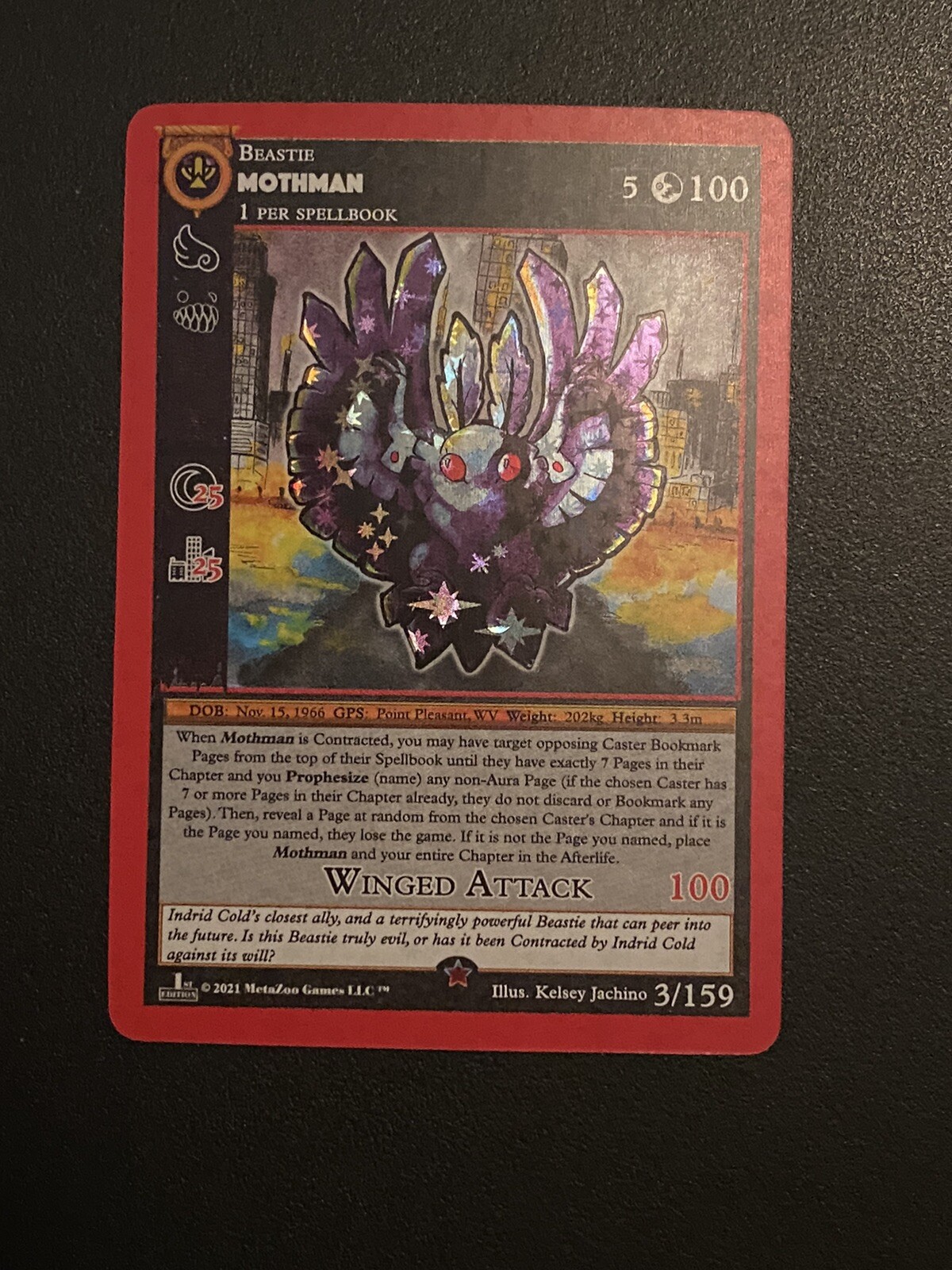 Mothman 3/159 - MetaZoo 1st Edition Cryptid Nation Reverse Holo NM | eBay