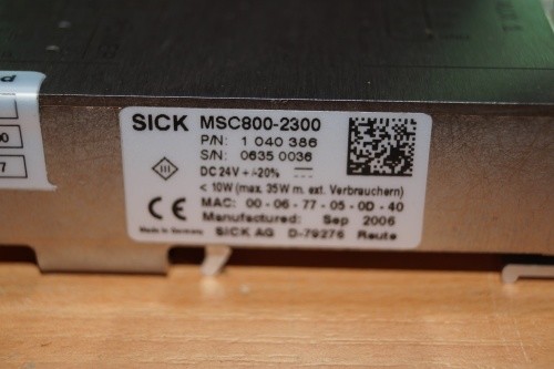 SICK MSC800-2300 Artikelnr. 1040386 | eBay