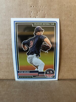Ryan Bruno 2023 Panini Stars & Stripes USA Baseball Optichrome Base ...