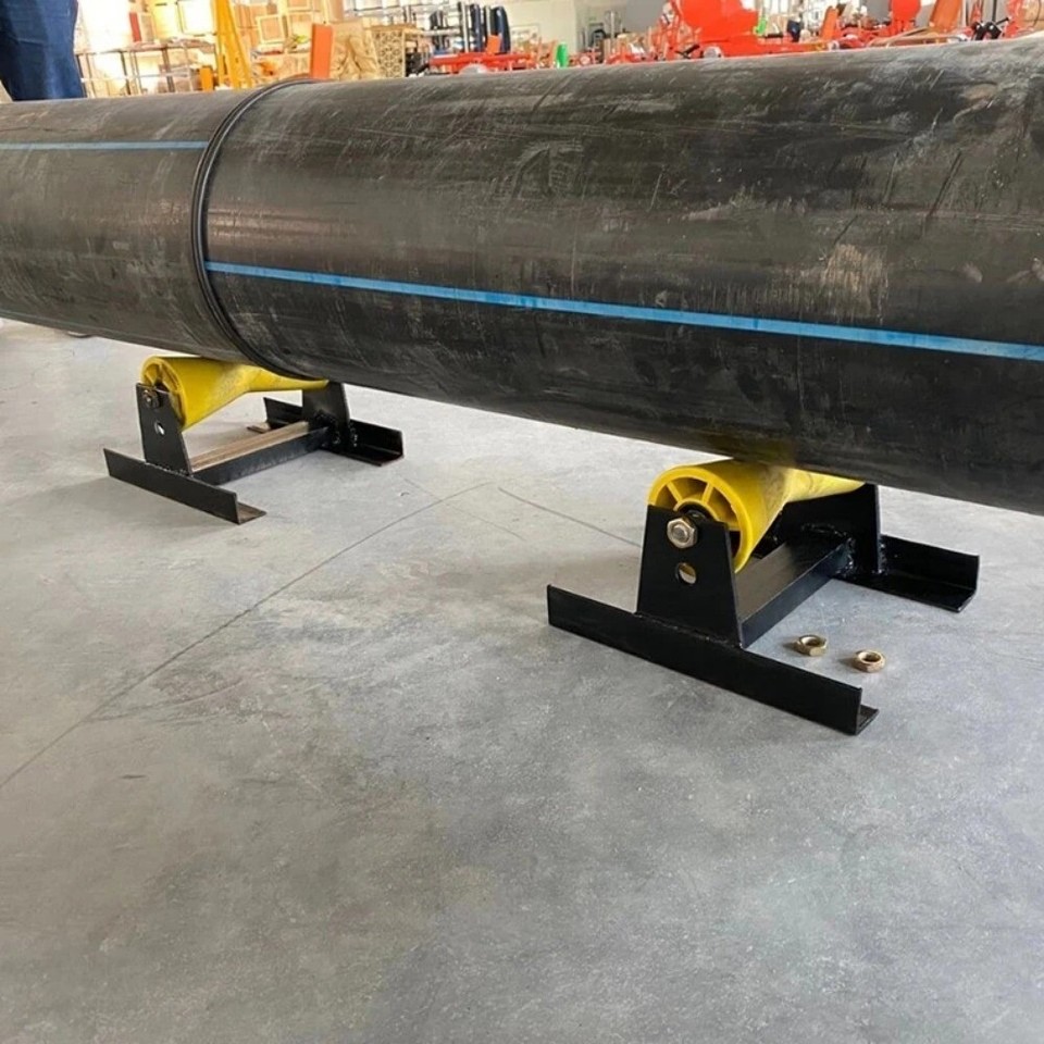 PE Pipe with Wheels Tug 315 Roller Bracket Welding Pipe Hosting Tool | eBay