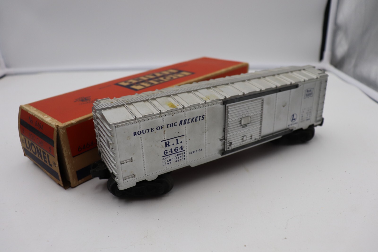 1950s Lionel No. 6464 50 Silver Box Car Route of The Rockies Train | eBay