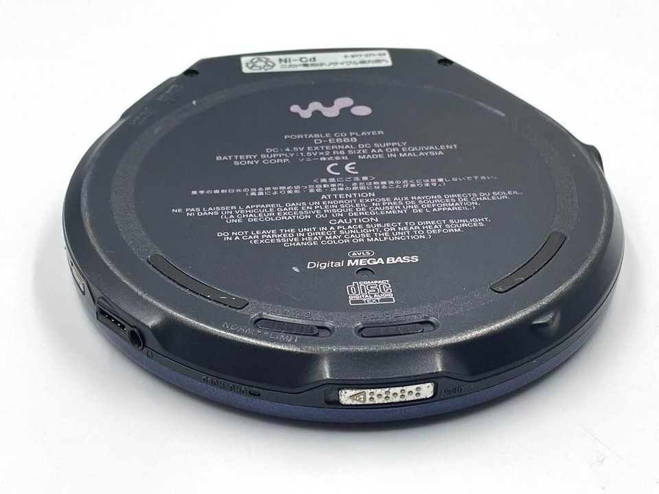 Sony D-E888 Walkman Portable CD Player Shock Resistant Untested Only ...