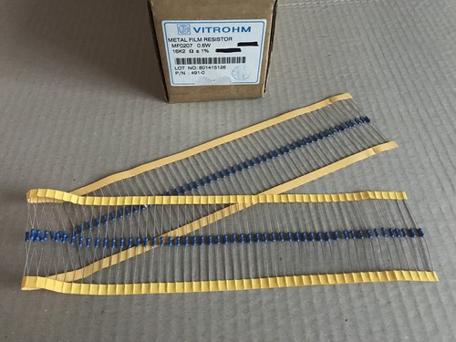 100 x Vitrohm 16K2 0.6W Metal Film Resistor - MF0207 - Series 491-0 ...