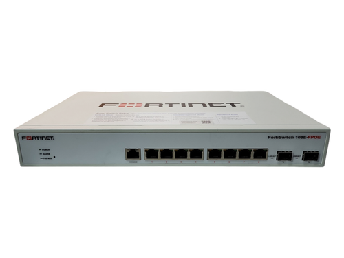 Fortinet Fortiswitch FS-108E-POE, 8-Port Gigabit w/ 2x SFP Network ...