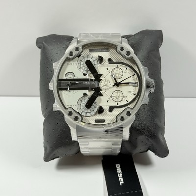 Diesel DZ7421 Mr Daddy 2.0 Chronograph Silver Stainless Steel Watch ...