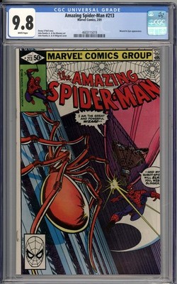Amazing Spider-Man #213 CGC 9.8 NM/MT Wizard & Llyra Appearance WHITE ...