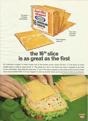 1967 Kraft American Cheese Food vintage print ad 60's advertisement | eBay