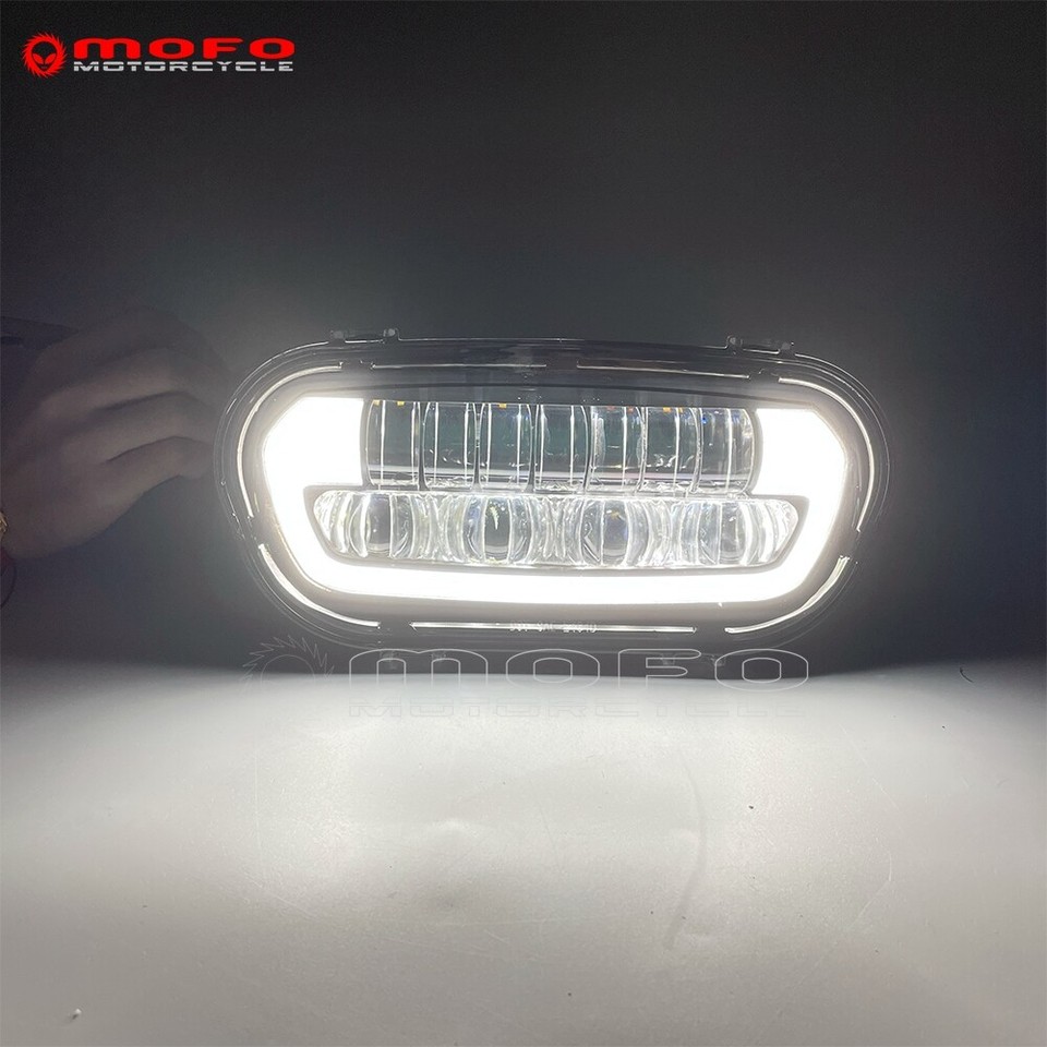 LED Conversion Headlight DRL Hi/Lo Beam Kit For Harley Dyna Fat Bob ...