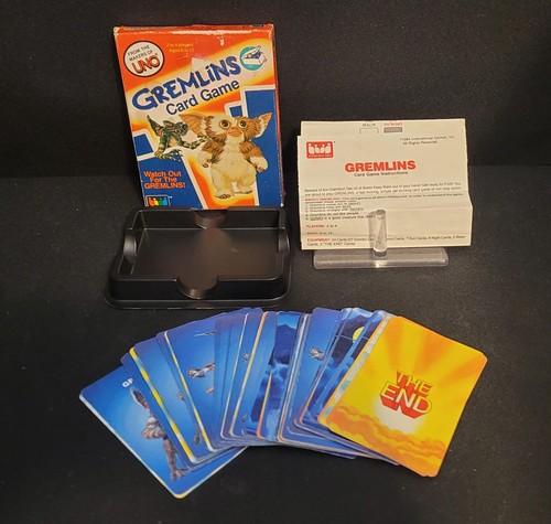 Vintage 1984 Gremlins Card Game Warner Brothers From Makers of UNO ...
