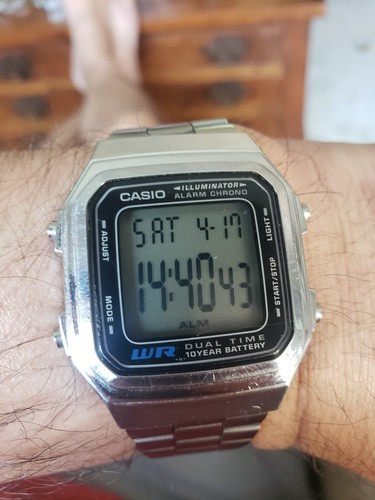 Casio Standard Watches A178W Silver/Black 3234 | eBay