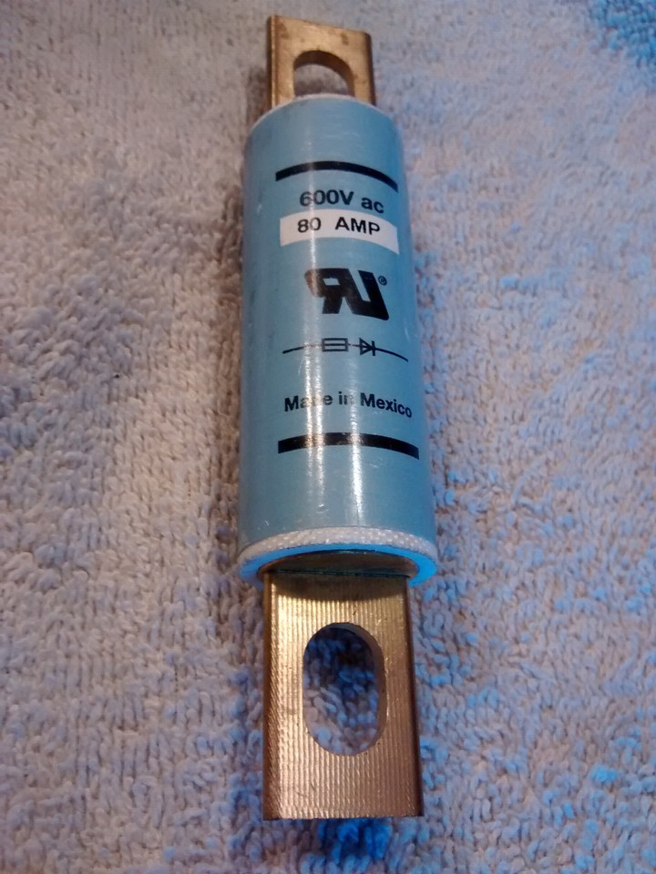 New surplus, Bussmann KAC-80 Tron Rectifier Fuse, 80 amp, 600 volt ...