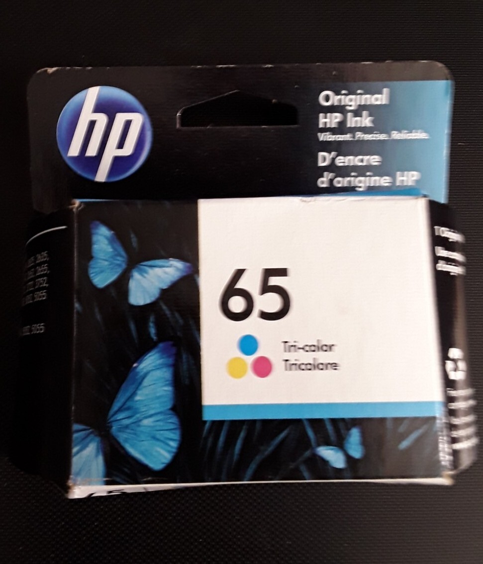 HP 65 Tri Color Ink Cartridge EXP 03/ 2022 | eBay