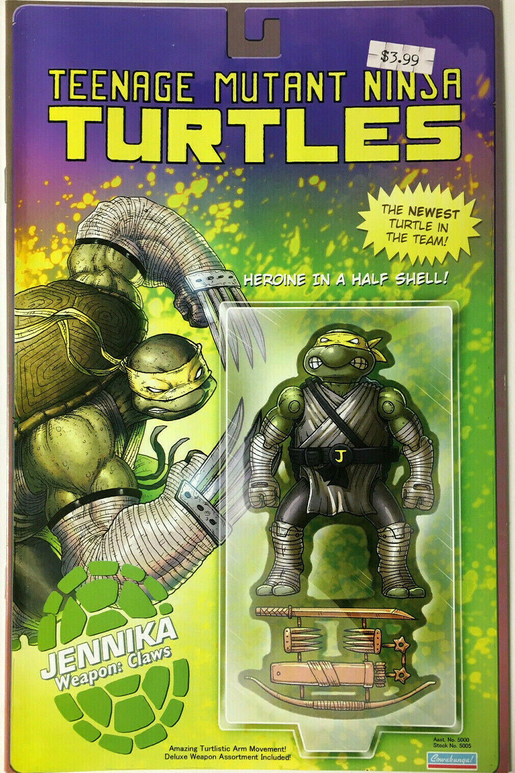 Teenage Mutant Ninja Turtles #98 RE Action Figure Variant 1st Jennika ...