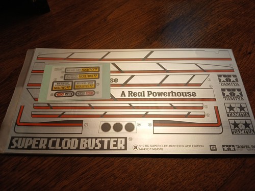 BRAND NEW TAMIYA SUPER CLOD BUSTER DECAL SET 47432 11424519 11424518 ...