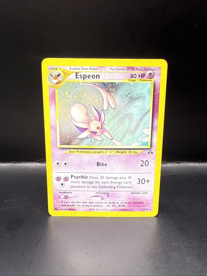 Pokémon TCG Espeon Neo Discovery 1/75 Holo | eBay