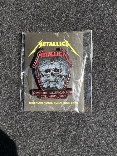 Metallica COLUMBUS 2025 Official Event Enamel Pin M72 Tour - Pop Up ...
