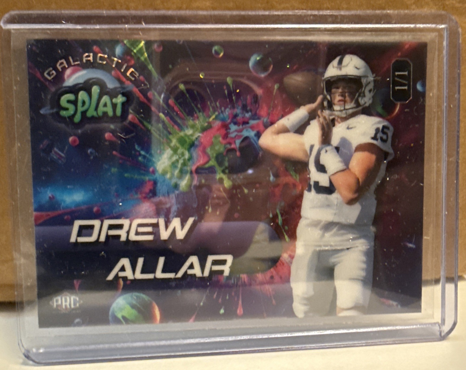 Drew Allar 1/1 Galactic Splat 2025 Wild Card | eBay
