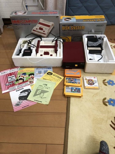 Fully Working Nintendo Famicom Console + Disk System Box & 4 Games | eBay