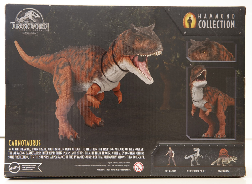 Jurassic World Hammond Collection Fallen Kingdom Carnotaurus Action ...