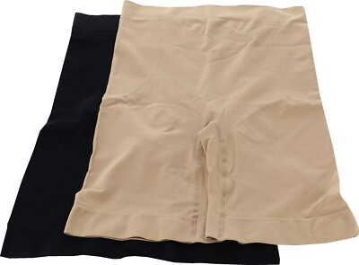 Rhonda Shear 2Pc Seamless HighWaist Longline Shaper NEUTRAL BLACK L ...