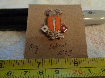 Signal School E23 Unit Crest, DI, DUI (DRAW#W14) | eBay