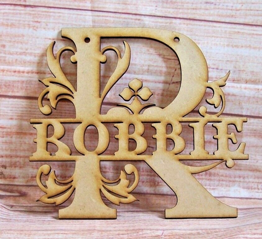 Personalised Monogram Names Words MDF Craft Blank Varied sizes # ...