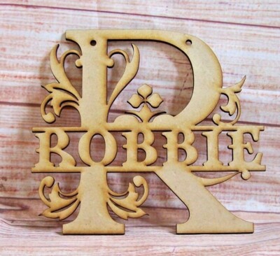 Personalised Monogram Names Words MDF Craft Blank Varied sizes # ...