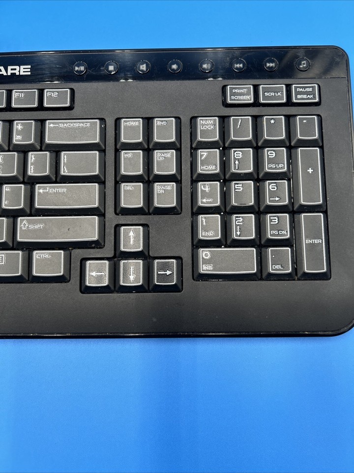 Alienware Wired USB Keyboard Black Multimedia Keyboard Gaming PC SK ...