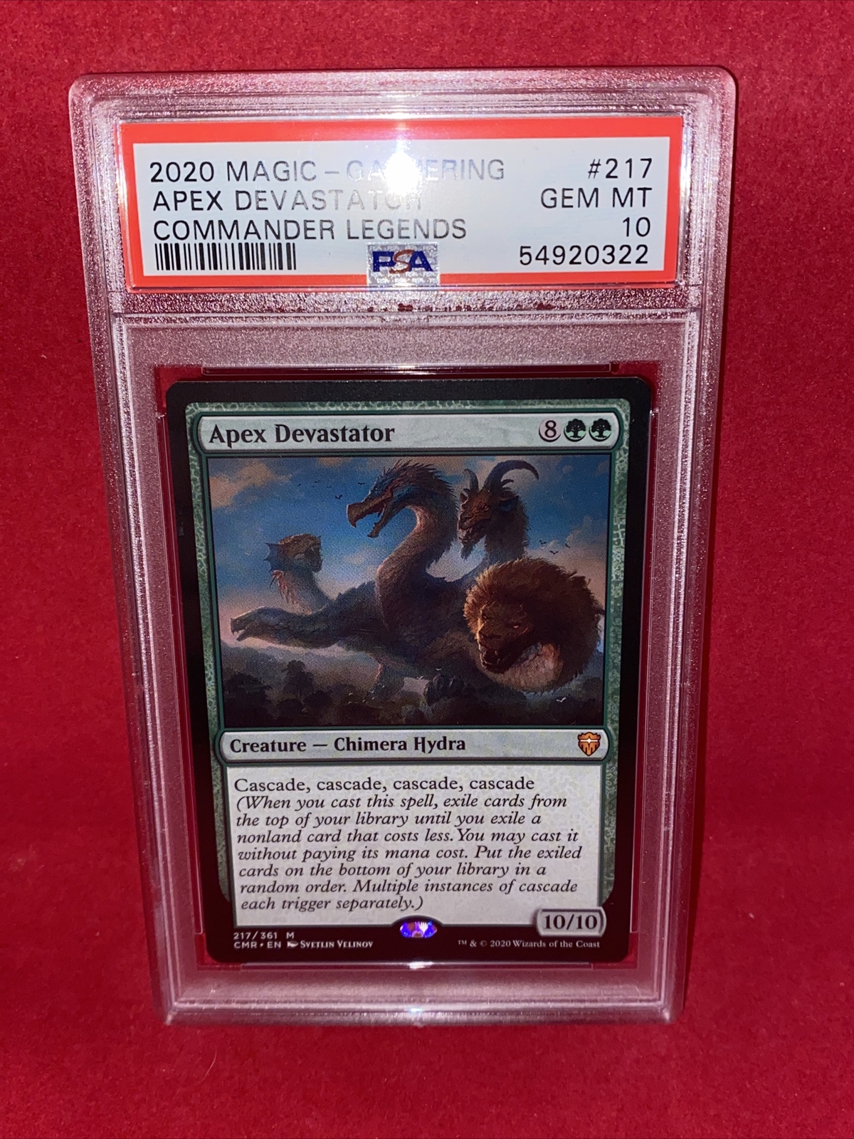 PSA 10 APEX DEVASTATOR #217 COMMANDER LEGENDS MAGIC THE GATHERING | eBay