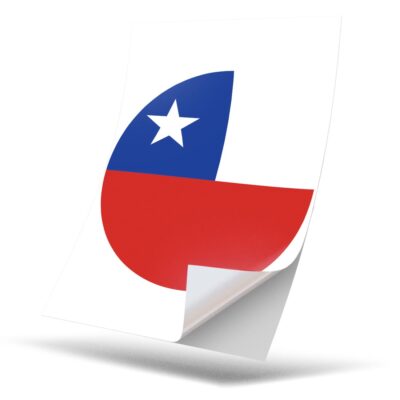 1 x Vinyl Sticker A4 - Chile Flag Map #9018 | eBay UK