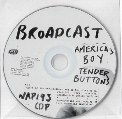 BROADCAST : AMERICA'S BOY TENDER BUTTONS PROMO CD ALBUM | eBay