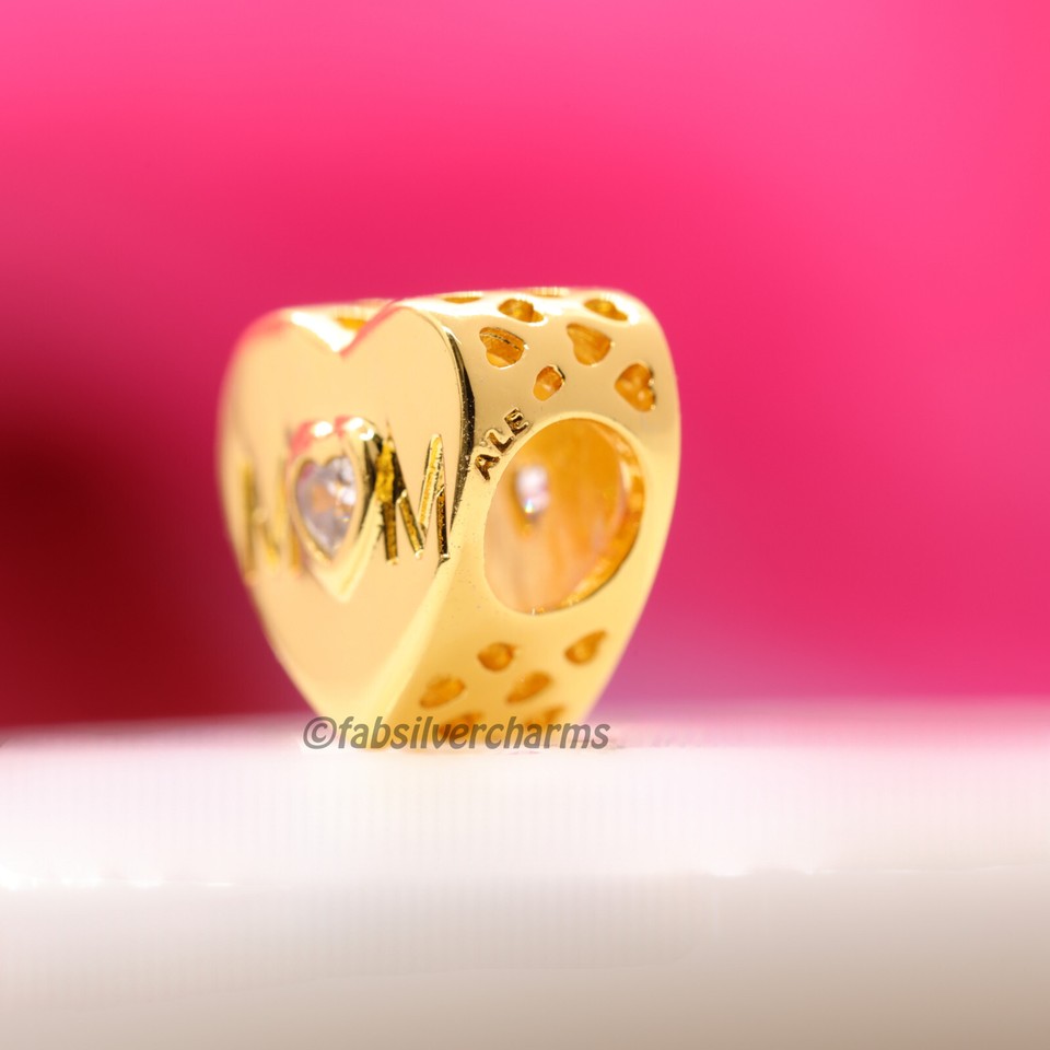 New! Authentic Pandora SHINE, Mother Heart Charm Clear Cz 768659C01 | eBay