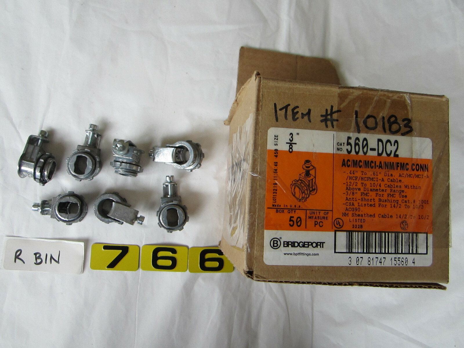 BRIDGEPORT 560-DC2 SET SCREW CONNECTORS LOT OF 47 | eBay