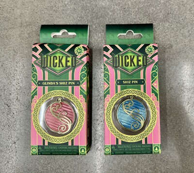 2024 Wicked Movie Elphaba and Glinda Shiz Pin Set NEW | eBay