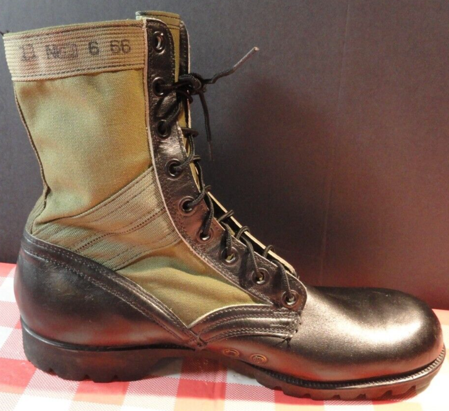 CIC VIETNAM ERA MILITARY JUNGLE COMBAT SINGLE LEFT BOOT ONLY 1966 GREEN ...