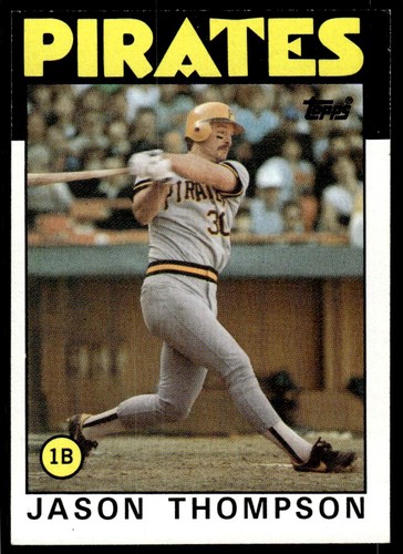 1986 Topps Baseball Card Jason Thompson Pittsburgh Pirates #635 | eBay