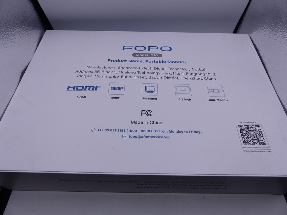 FOPO S16 13.3" TRIPLE PORTABLE FHD LAPTOP SCREEN EXTENDER 1080P | eBay