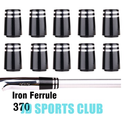 Custom Black .370 Golf Ferrules For Taper Tip Iron Wedge Fit Taylormade ...