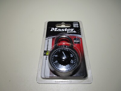 Master Lock Combination Padlock 3 Digit Steel Body Steel Lock 1500D USA ...