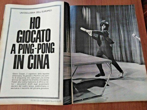clipping / ritaglio 1971 GLENN COWAN, L'AMERICANO DELLA DIPLOMAZIA DEL ...