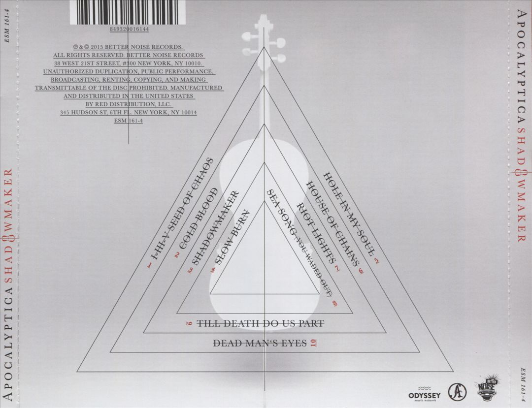 APOCALYPTICA - SHADOWMAKER NEW CD 849320016144| eBay