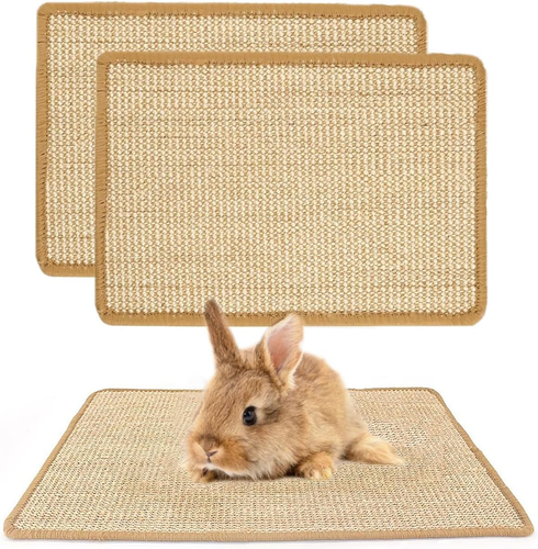 Bunny Scratch Pads, Sisal Rabbit Scratching Pad, Natural Rabbit Resting ...