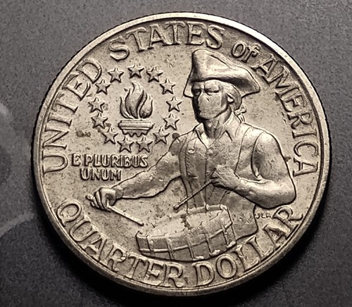1776-1976 Quarter No Mint Mark * Error* "Missing Face Drummer Boy DDR ...